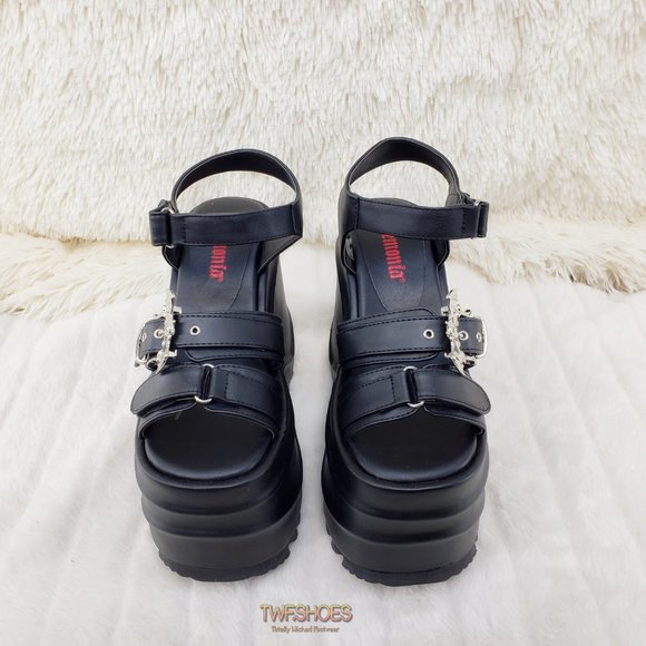 Demonia | Shoes | Goth Punk Wave Platform Wedge Sandals Shoes Bat ...